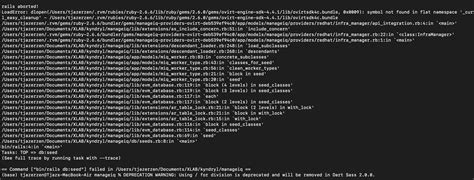 command [ bin rails db seed ] failed in manageiq · issue 21594