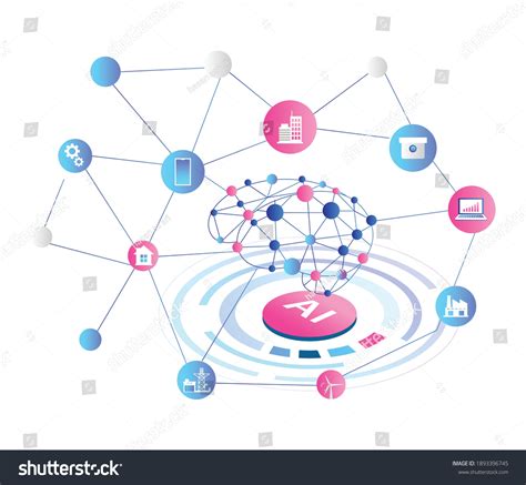 Concept Isometric Flat Illustration Artificial Intelligence Stock Vector Royalty Free