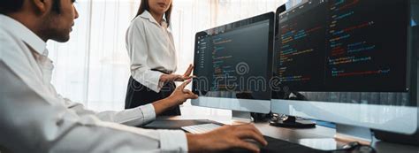 Programmer And Software Engineer Working In Tech Develop Company
