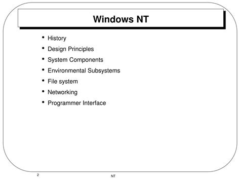 Ppt Introduction To Nt Operating System Powerpoint Presentation Free Download Id 4188270