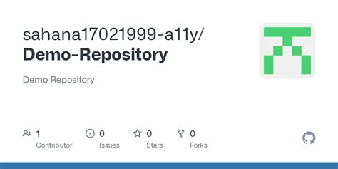 Github Sahana17021999 A11ydemo Repository Demo Repository