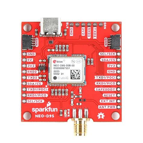 ricevitore dati di correzione gnss sparkfun neo d9s qwiic opencircuit