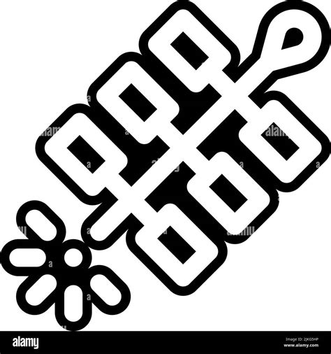 Firecracker Icon Black Vector Illustration Stock Vector Image And Art Alamy