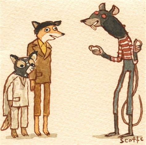 Fantastic Mr Fox By Scott C Fantastic Mr Fox Drawing Easy The