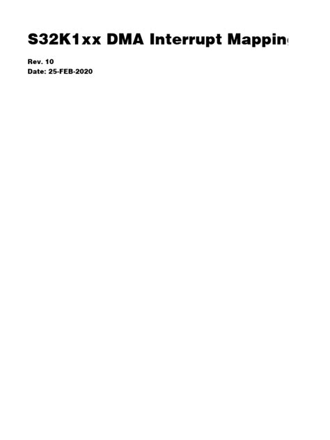 S32k1xx Dma Interrupt Mapping Pdf Computer Engineering Computer Data
