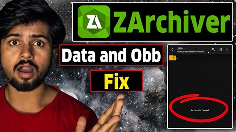 zarchiver data file problem zarchiver can t use this folder android