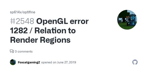 Optifine Version 1 14 3 Hd U F1 Opengl Error · Issue 2548 · Sp614x Optifine · Github