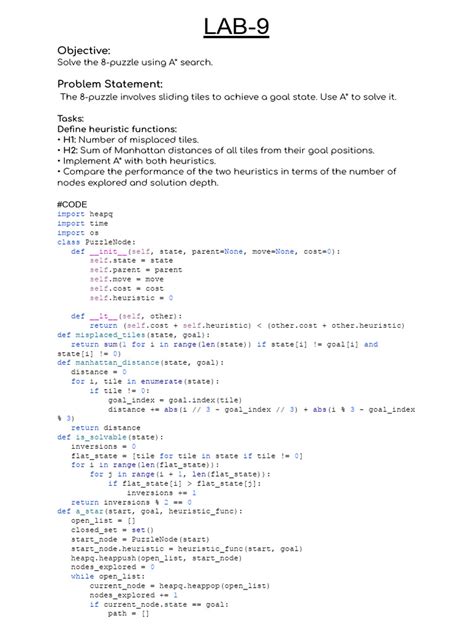 Lab 9 1 Pdf Algorithms And Data Structures Algorithms