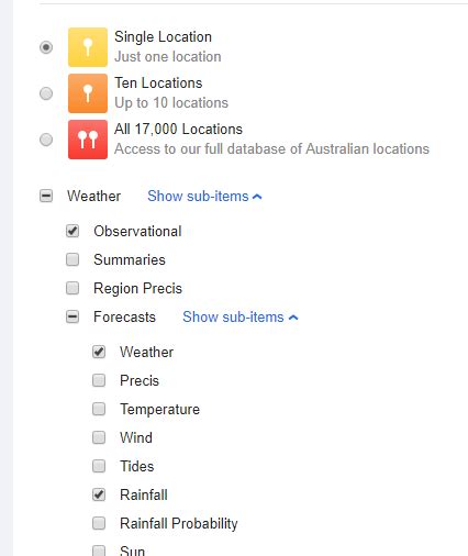 Weather Forecast For Australia Using WillyWeather Page Share Your Projects Home