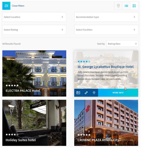 Grid Search Filter Actionweb