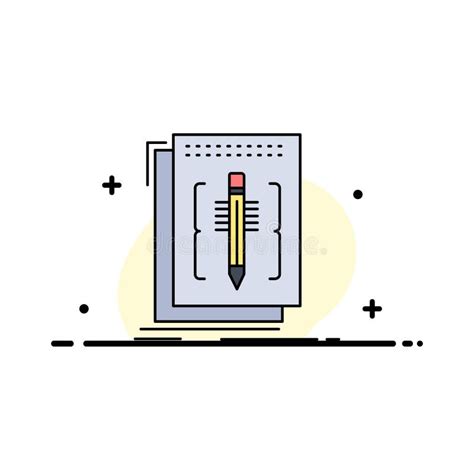 Code Edit Editor Language Program Flat Color Icon Vector Stock Vector Illustration Of