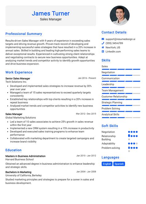 14 Sales Manager Resume Examples And Templates For 2024 Downloadable