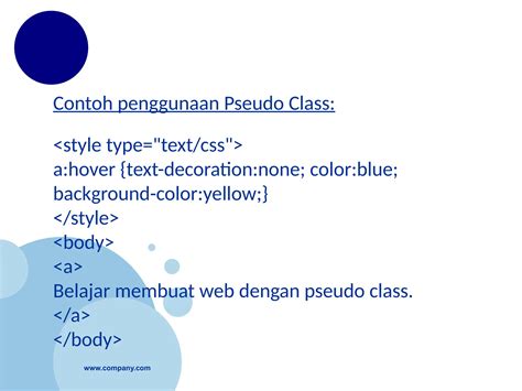 Internal And Eksternal Style In Cascading Style Sheet Ppt