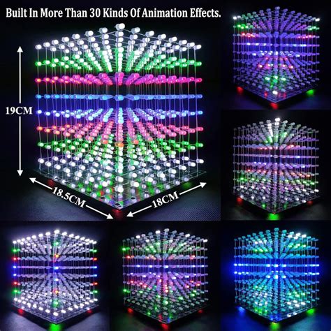 Diy Electronics 3d Led Cube Kit Diy Electronics