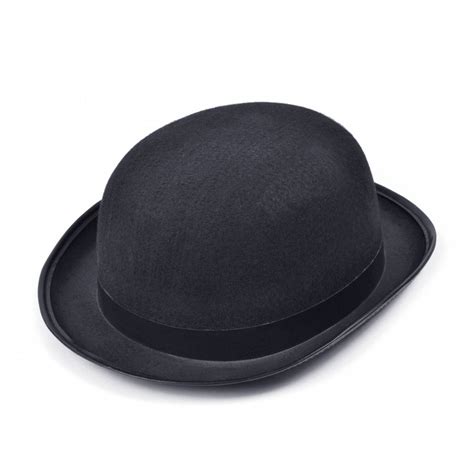 Adult Black Felt Bowler Hat Cazaar