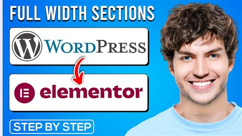 How To Create Full Width And Full Height Page Sections In Elementor Wordpress Plugin For Free