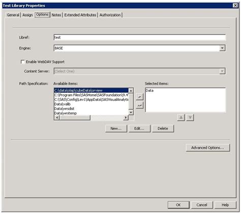 55255 Incorrect Libname Statements Might Be Generated From A Library That Is Configured With A
