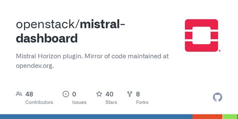 Github Openstackmistral Dashboard Mistral Horizon Plugin Mirror Of Code Maintained At