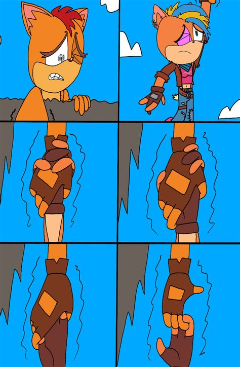 Crash Trying To Save Tawna But She Is Slipping By Malibumike64 On Deviantart