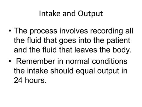 Intake Output Calculations In Nursing PPTX