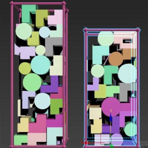 An Example Of Comparison Between Random Sequence Packing Result And