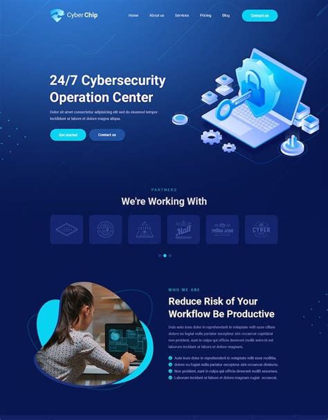 Cyberchip Web Security Html Design Template Place Html Design Templates Web Design Tips