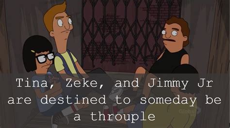 Lgbt Bobs Burgers Headcanons — Tina Zeke And Jimmy Jr Are Destined