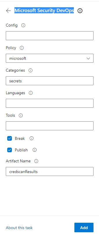 Publish Terrascan And Credscan Result In The Ado Pipeline · Issue 30 · Microsoft Security
