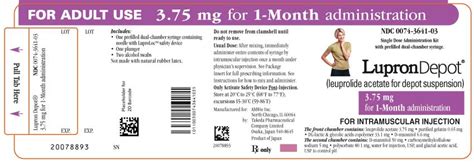 Lupron Depot Gyn Package Insert Prescribing Information