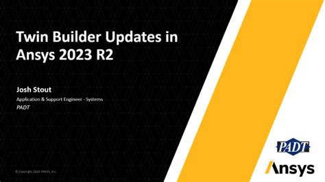 Twin Builder Updates In Ansys 2023 R2 Webinar Padt