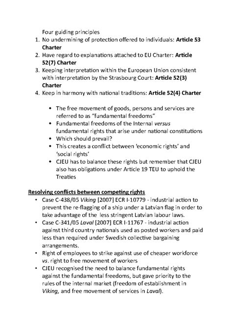 Lecture 7 Protection Of Fundamental Rights In Eu Four Guiding Principles No Undermining Of