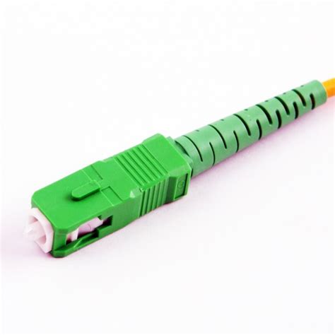 Sc Apc Singlemode Connector Mm Boot Optical Fibre Systems