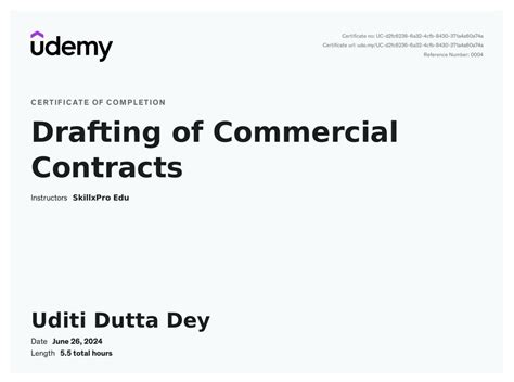 uditi dutta on linkedin udemy commercialcontracts skillxpro