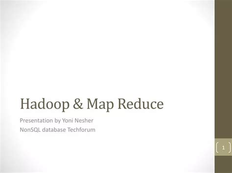 PPT Hadoop Map Reduce PowerPoint Presentation Free Download ID