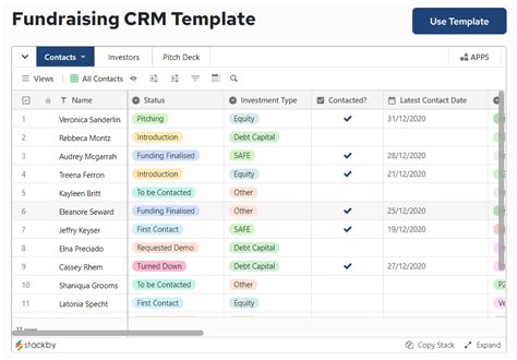 Top Free CRM Templates For Business Stackby