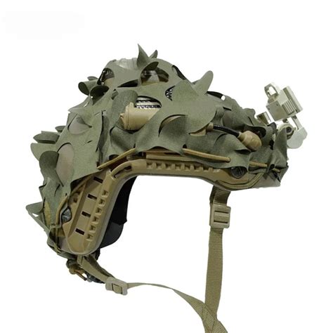 Tactical Hunting Ghillie Suit Net 3d Camouflage Helmet Hood For Fast