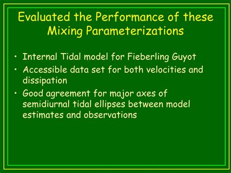 Ppt Spectral Response And Vertical Mixing Parameterizations In