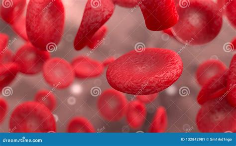 Red Blood Cell Erythrocyte Under Microscope Stock Illustration