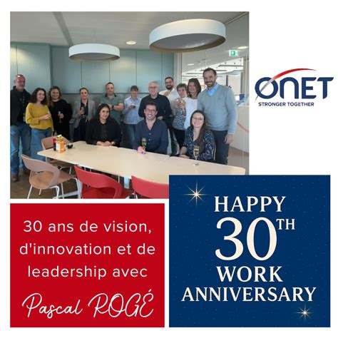 🎉 30 Ans De Leadership Avec Pascal RogÉ 🎉 Onet Luxembourg