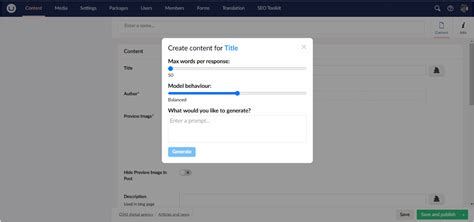 Umcontentcreator Ai Powered Umbraco Plugin For Text Generation