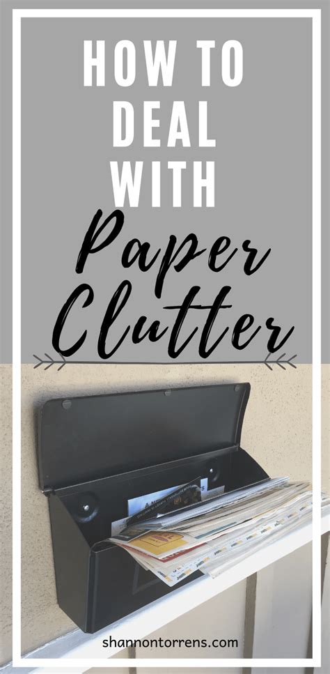 How To Deal With Paper Clutter Shannon Torrens