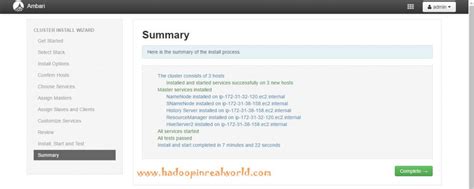 Installing And Configuring A Hadoop Cluster With Apache Ambari Big