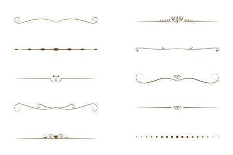 Elegant Borders Set 14298419 Vector Art At Vecteezy