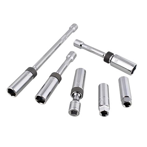 Buy Abn Spark Plug Socket Set 6 Piece 3 8” Inch Drive Magnetic Socket Set Online At Lowest