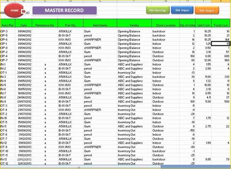 Warehouse Inventory Excel Template Free Download Of Abcaus Excel Inventory Template And Tracker