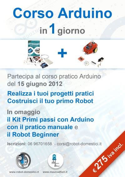 Corso Pratico Arduino A Roma Il 15 Giugno Mauro Alfieri Elettronica