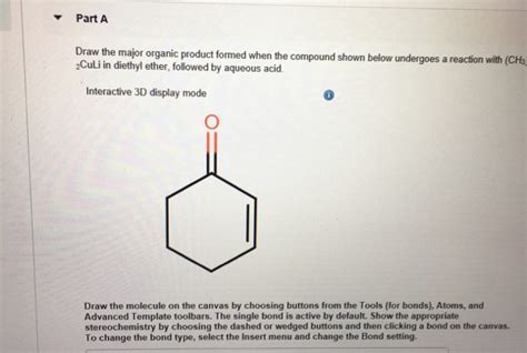Solved Part A Draw The Major Organic Product Formed When The