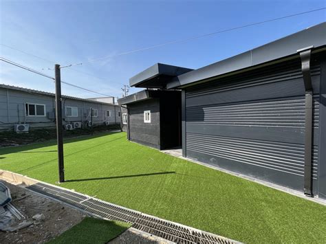 [인조잔디] 평택시 팽성읍 디저트카페 핫도그맛집 4nerd 뒷마당 조경용 20mm 인조잔디 시공 By 매트맥스 매트맥스