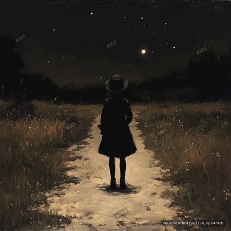 Ai创作图孤独感插画 美好的夜晚插画 插画背影 孤单的小女孩插画 月光插画月光下 手绘唯美夜晚 孤独的灵魂插画 秋天黄昏背影 萤火虫之光 星辰大海女孩背影 萤火虫夜晚挂画 黄昏下的背影 背影