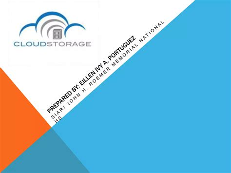 Cloud Storage PPTX Internet Computing